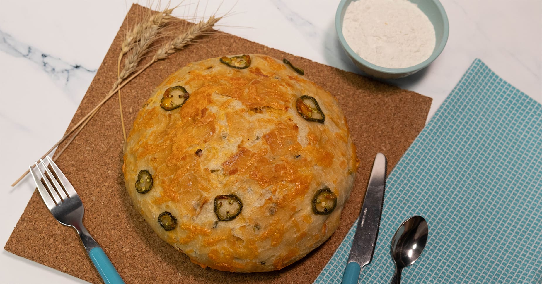 Jalapeno Cheddar Crusty Bread - Oklahoma Wheat Commission